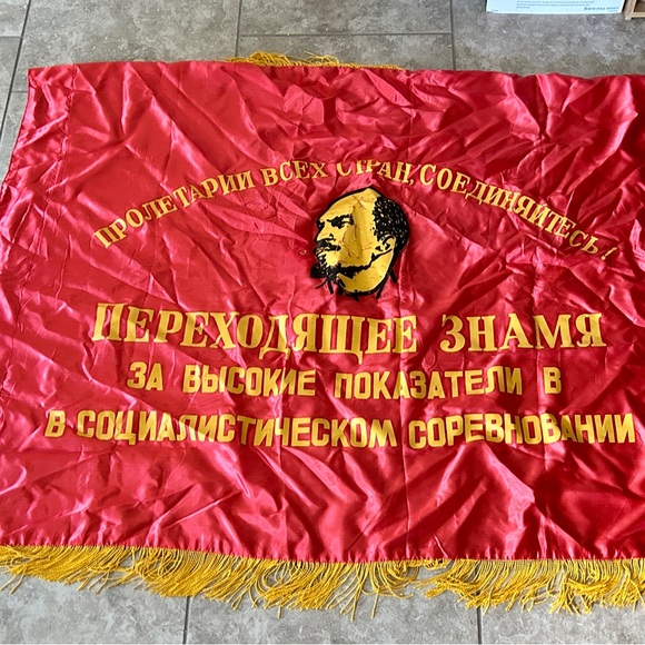 Art | Ussr Vintage Russian Propaganda Flag Probably 7s Russia | Poshmark